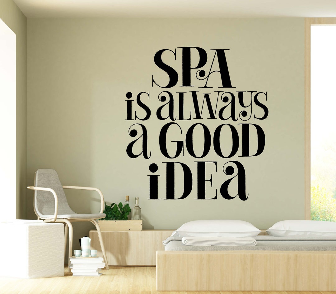 Spa Wall Decal Spa Wall Sticker Spa Wall Art Window Decal Spa Quotes ...