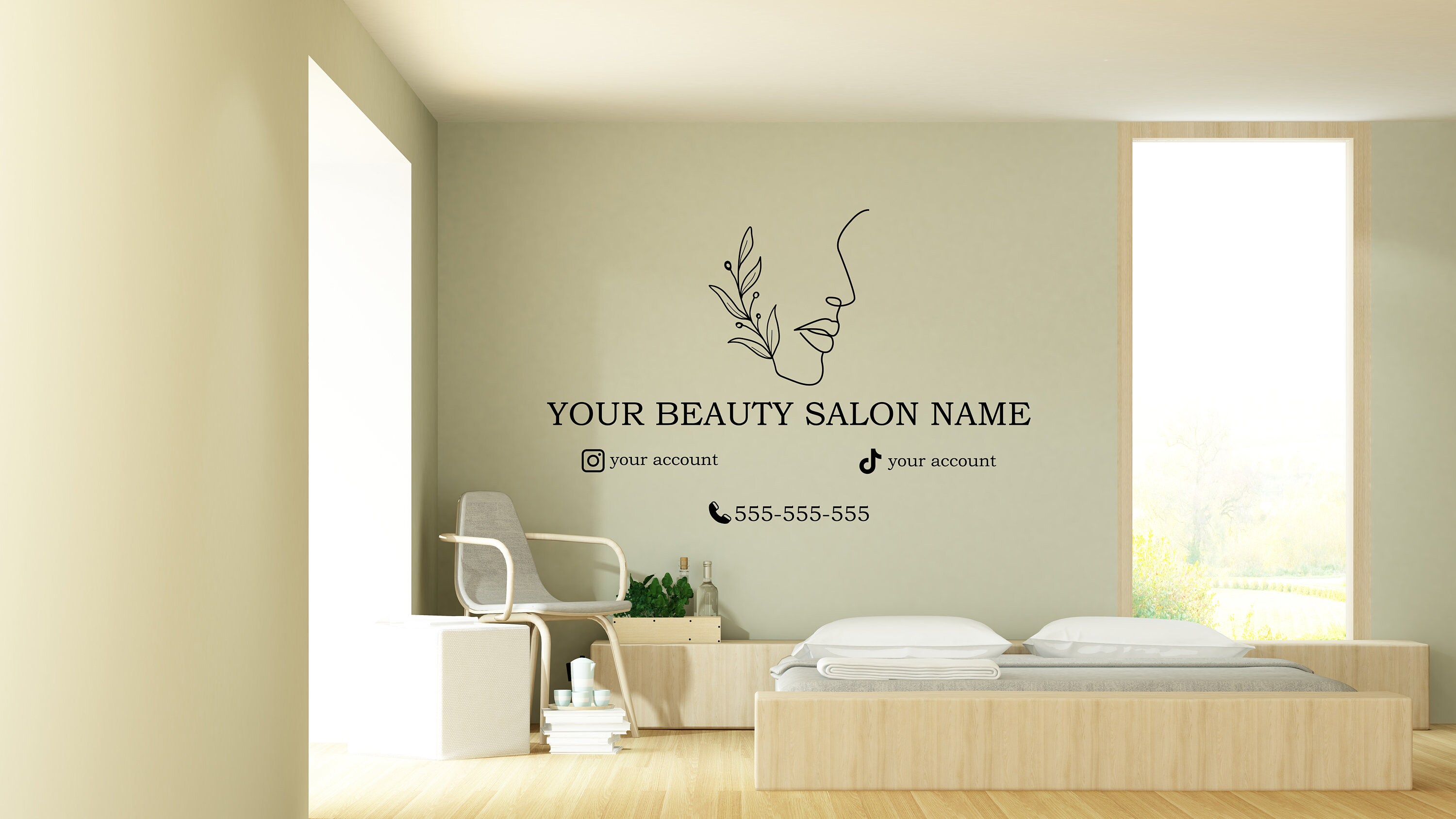 Beauty Salon Wall Decal,asthetic Wall Sticker,spa Wall Decal,beauty ...
