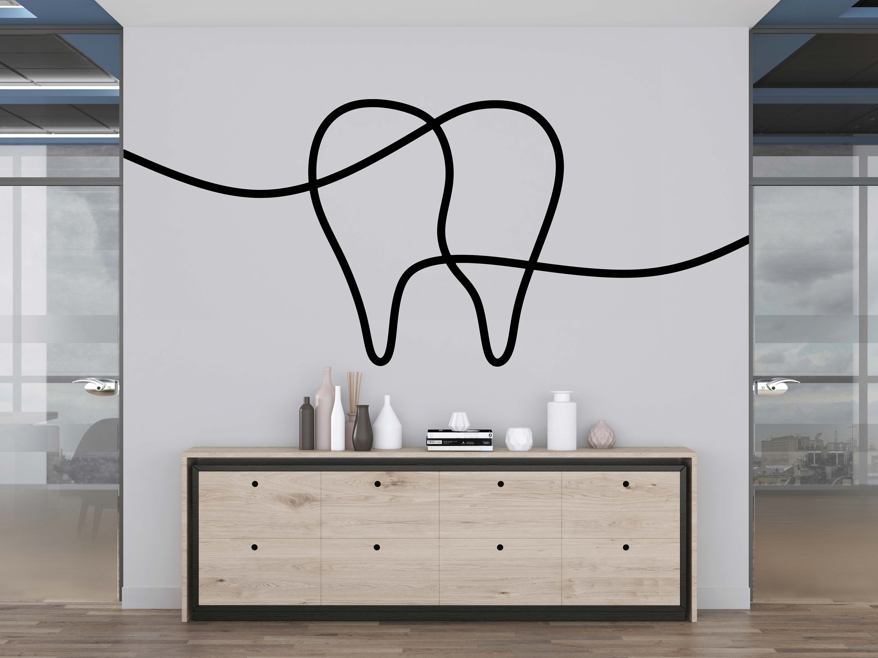 Dental Care Wall Decal Teeth Wall Decal Teeth Wall Sticker Dental Wall ...