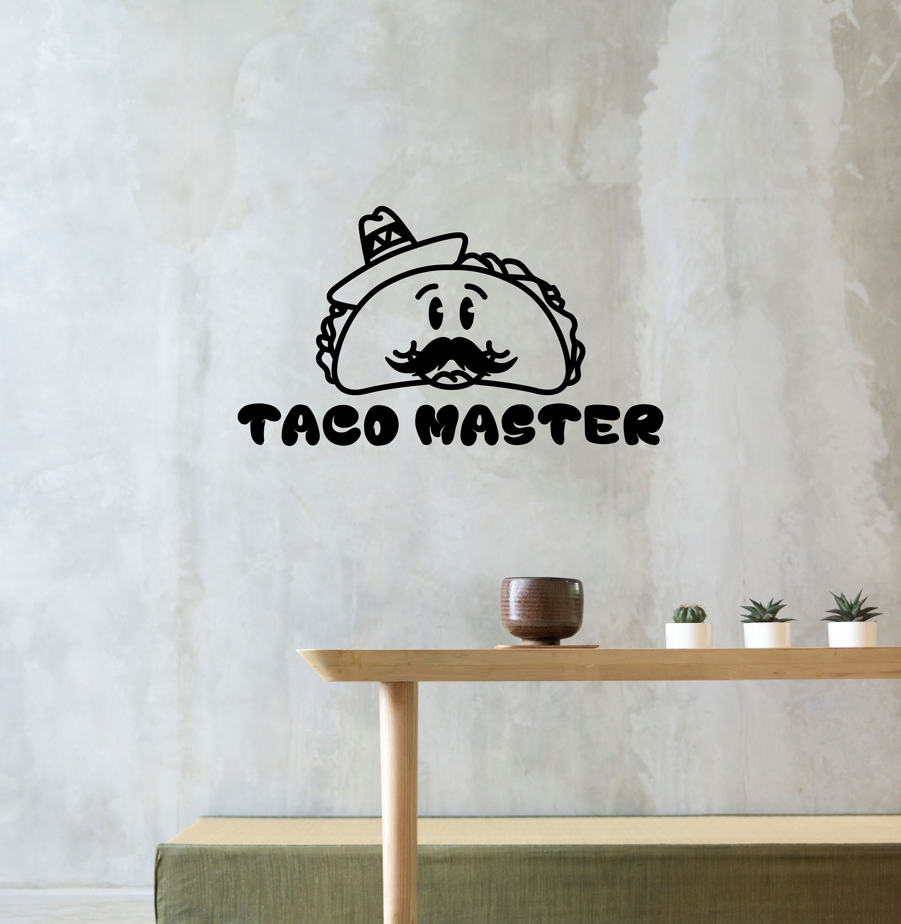 Fast Food Wall Decal,tacos Store Wall Sticker,tacos Quotes Wall Art ...