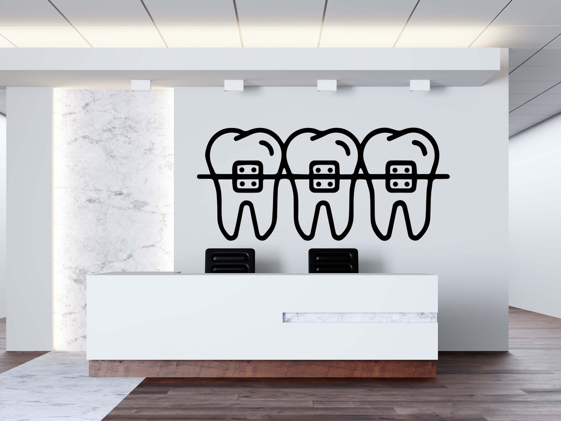 Dental Care Wall Decal Teeth Wall Decal Teeth Wall Sticker Dental Wall ...