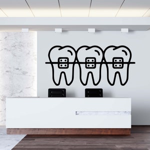 Dental Care Wall Decal Teeth Wall Decal Teeth Wall Sticker Dental Wall ...