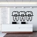 Dental Care Wall Decal Teeth Wall Decal Teeth Wall Sticker Dental Wall ...