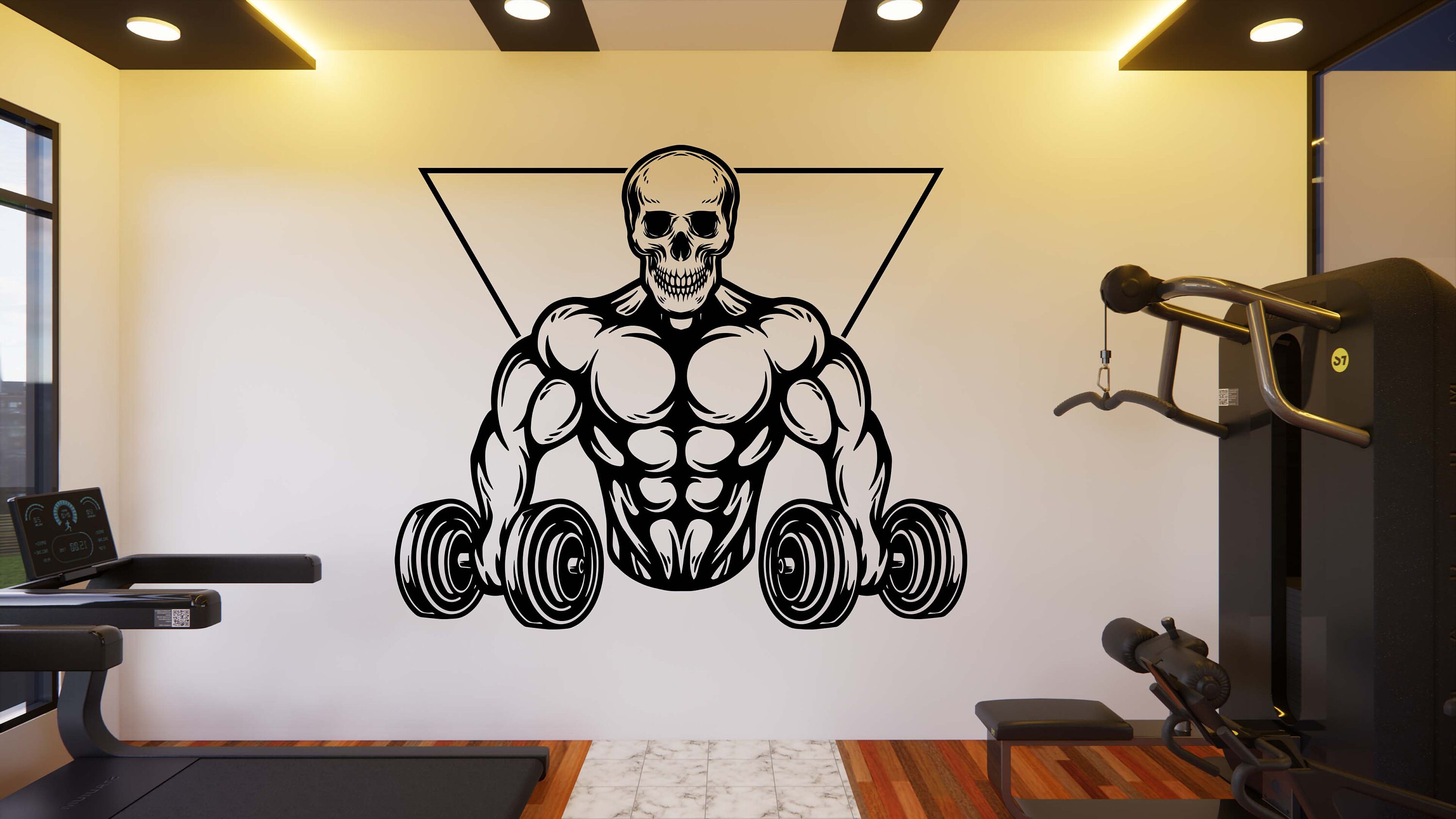 Gym Wall Decal Gym Wall Sticker Gym Wall Art Vinyl Letter Vinyl Decal ...