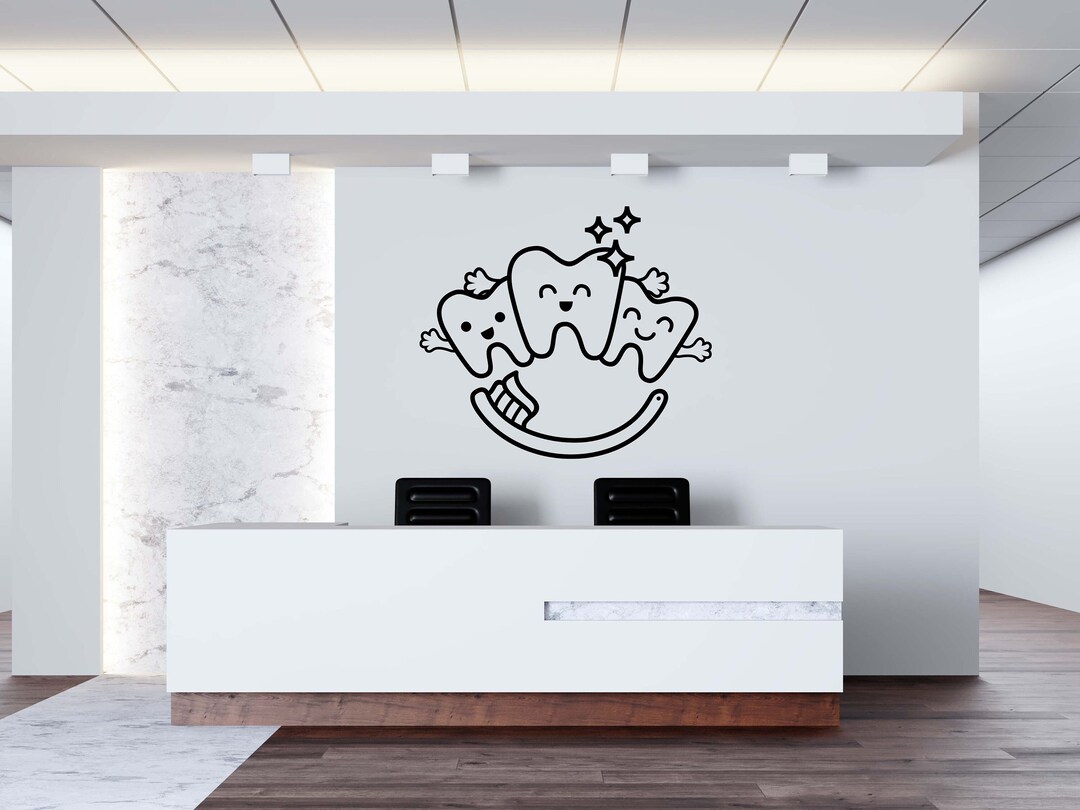 Dental Care Wall Decal Teeth Wall Decal Teeth Wall Sticker Dental Wall ...