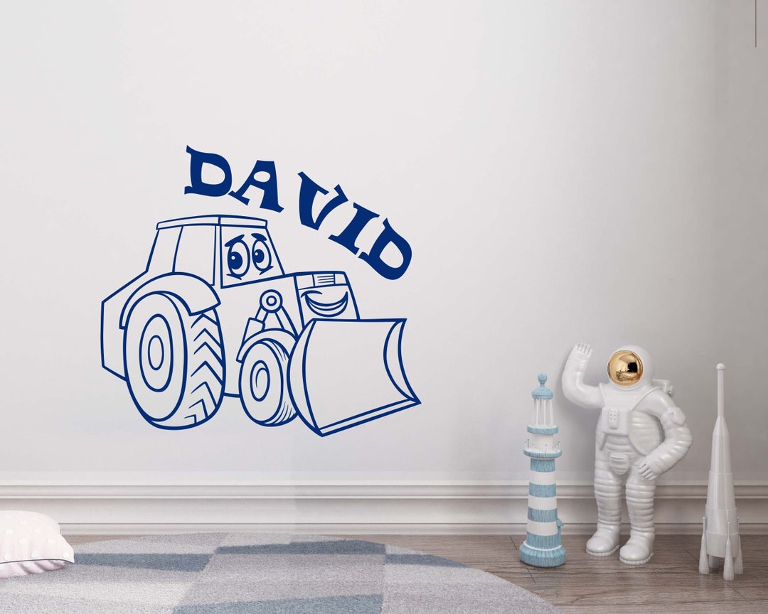 Personalized Boy Wall Decal,truck Wall Decal,boys Wall Art,personalized ...