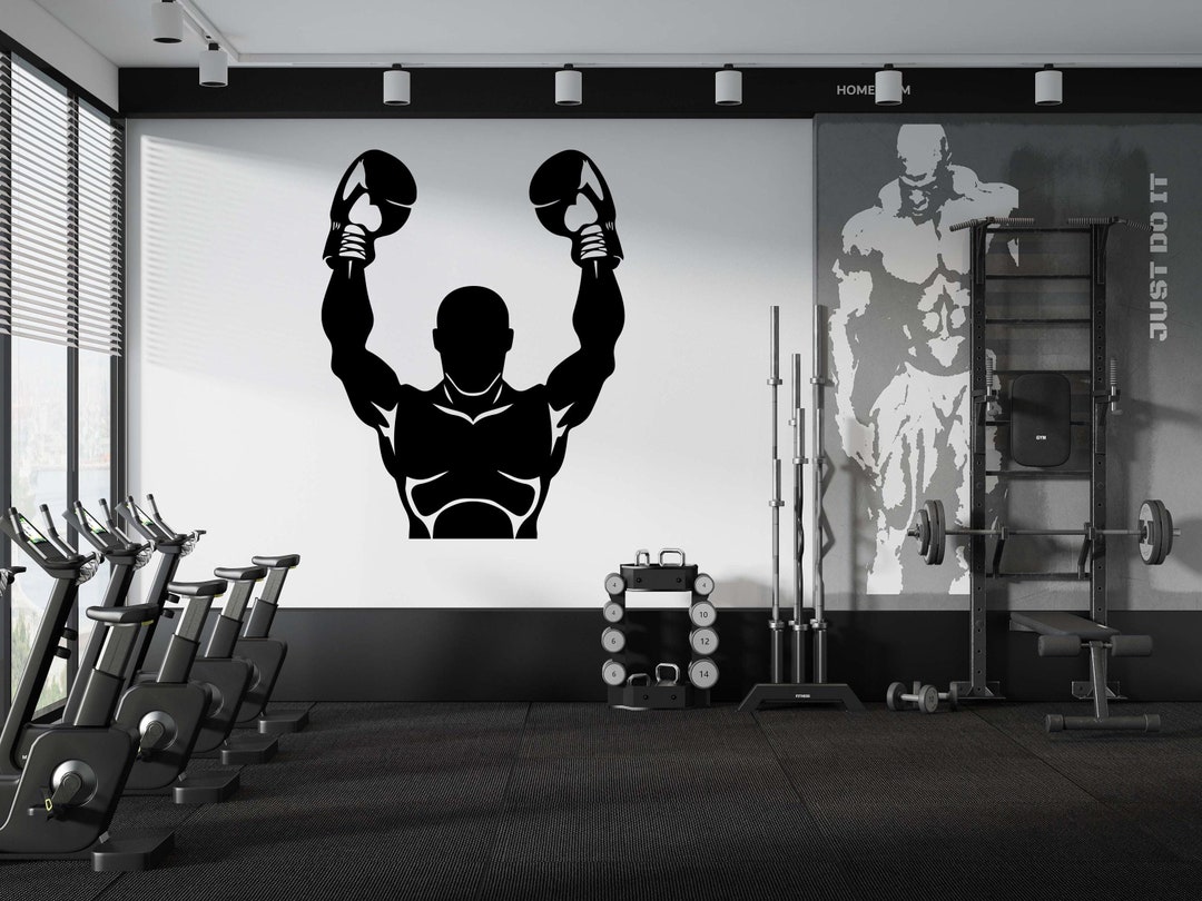 Gym Wall Decal Gym Wall Sticker Gym Wall Art Vinyl Letter Vinyl Decal ...