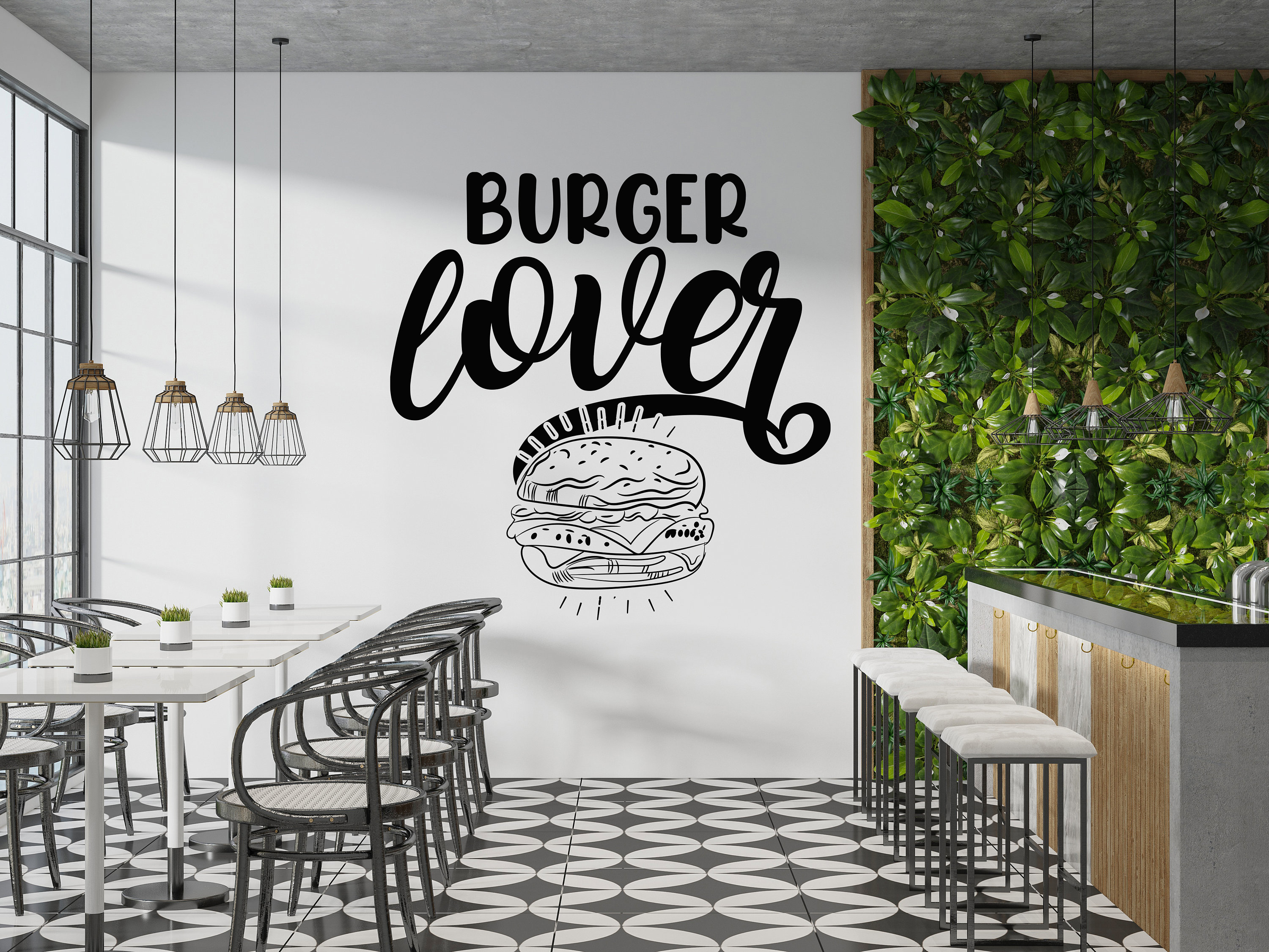 Fast Food Wall Decal,burger Store Wall Sticker,pizza Quotes Wall Art ...
