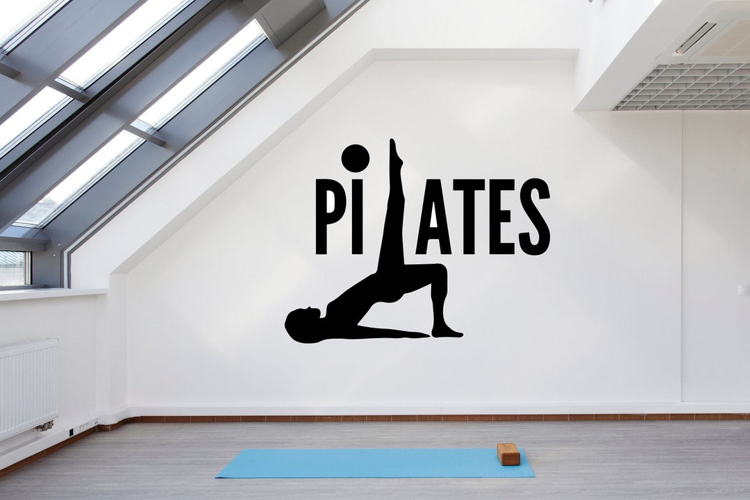 Pilates Wall Decal Pilates Wall Sticker Yoga Wall Art Pilate Wall Decor ...