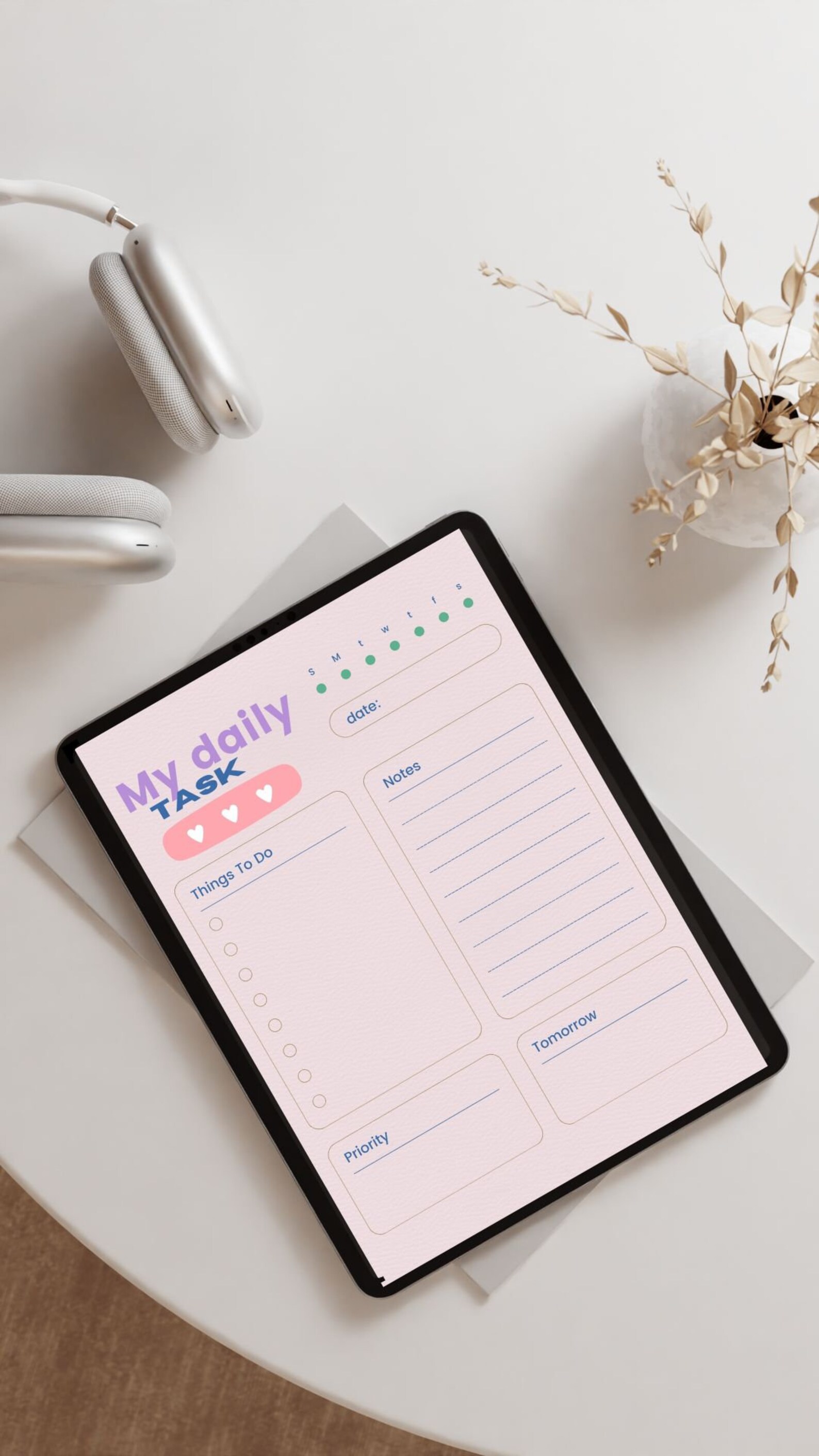 Daily Diary Mood Tracker Template for Ipads and Tablets - Etsy