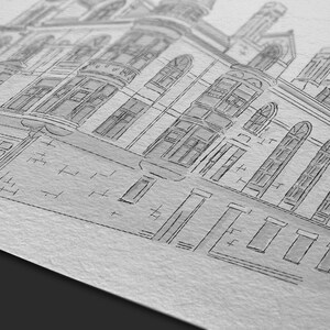 Fine Art Sketch of the Great Hall in Toronto, Ontario | Music Hall ...