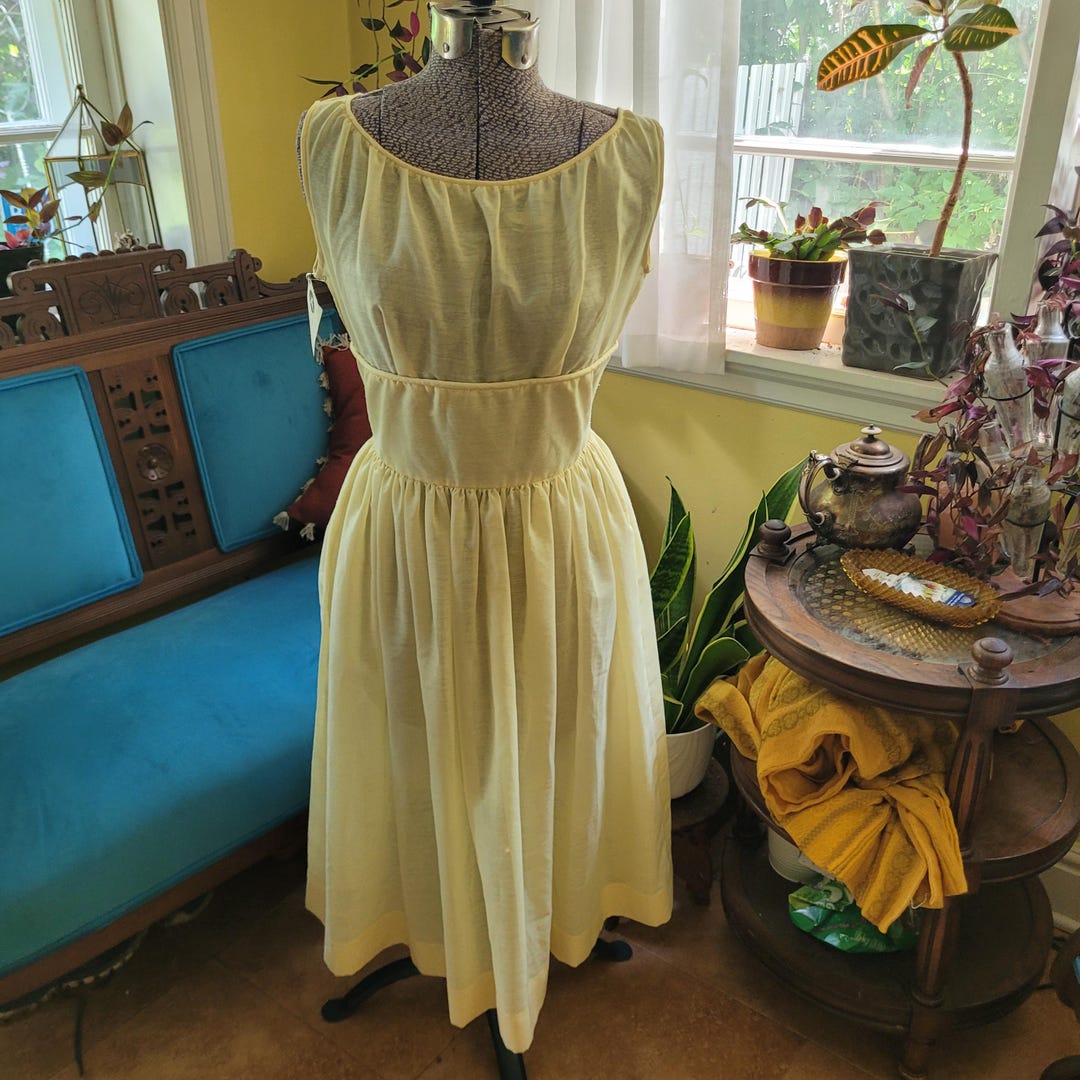 1950's L'aiglon Light Yellow Tea Dress - Etsy