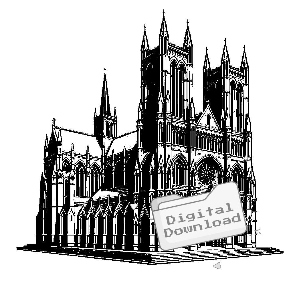 Gothic Cathedral SVG Bundle - Etsy