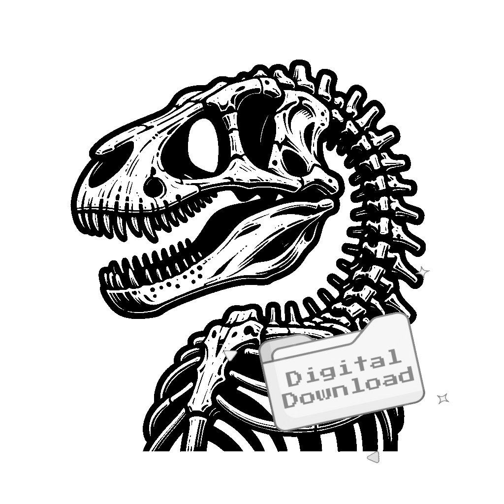 Fossil Skeleton SVG Bundle - Etsy