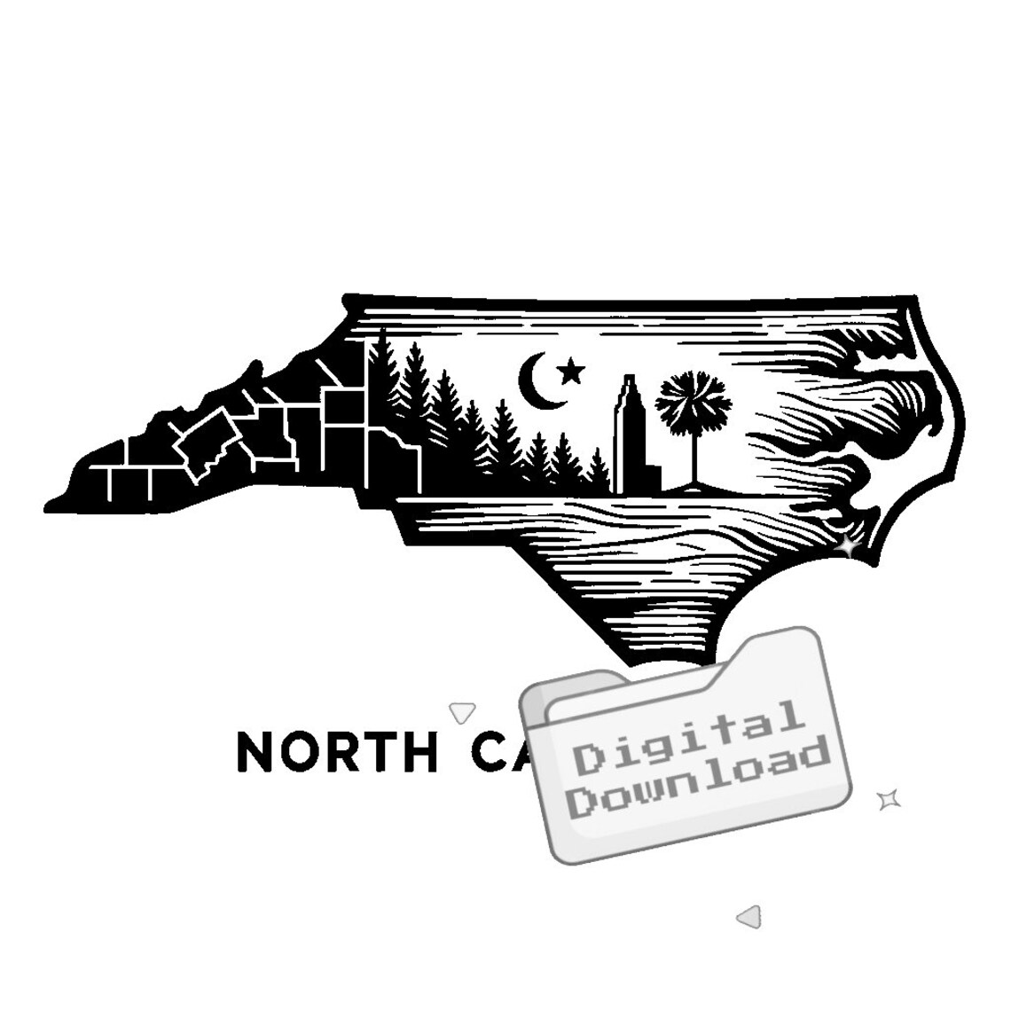 North Carolina SVG Bundle - Etsy