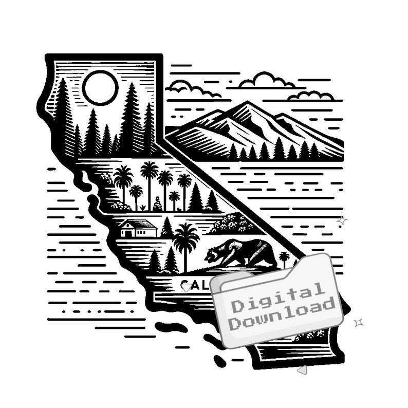 California SVG Bundle - Etsy