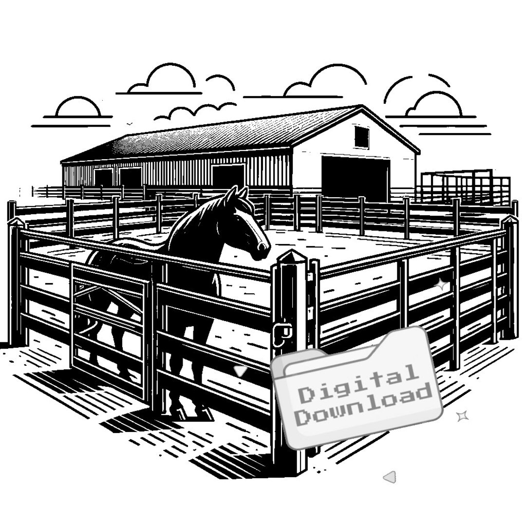 Horse Corral SVG Bundle - Etsy