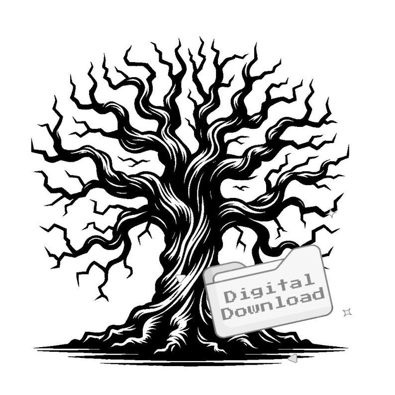 Spooky Old Tree SVG Bundle - Etsy