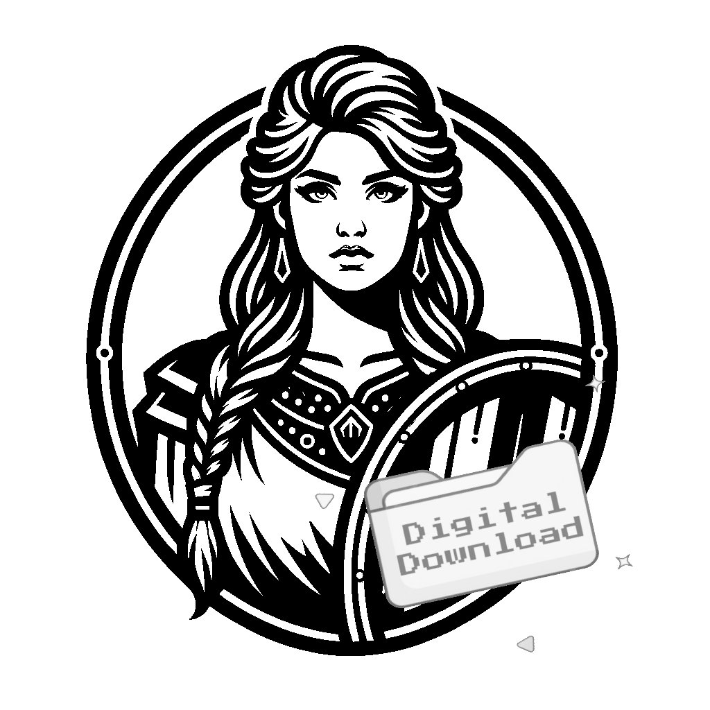Viking Shield Maiden SVG Bundle - Etsy