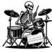 Skeleton Playing the Drums SVG Bundle - Etsy
