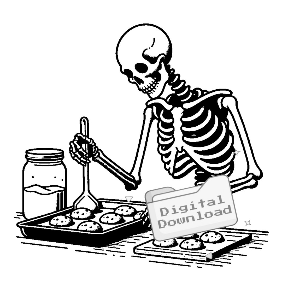 Skeleton Baking Cookies SVG Bundle - Etsy