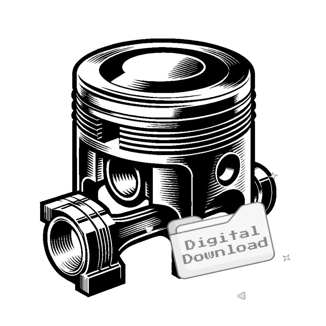 Piston and Rod SVG Bundle - Etsy
