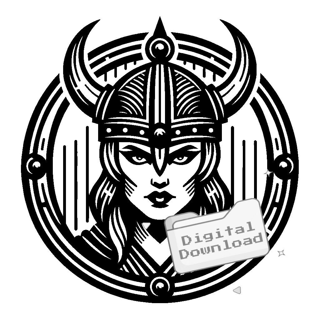 Viking Shield Maiden SVG Bundle - Etsy