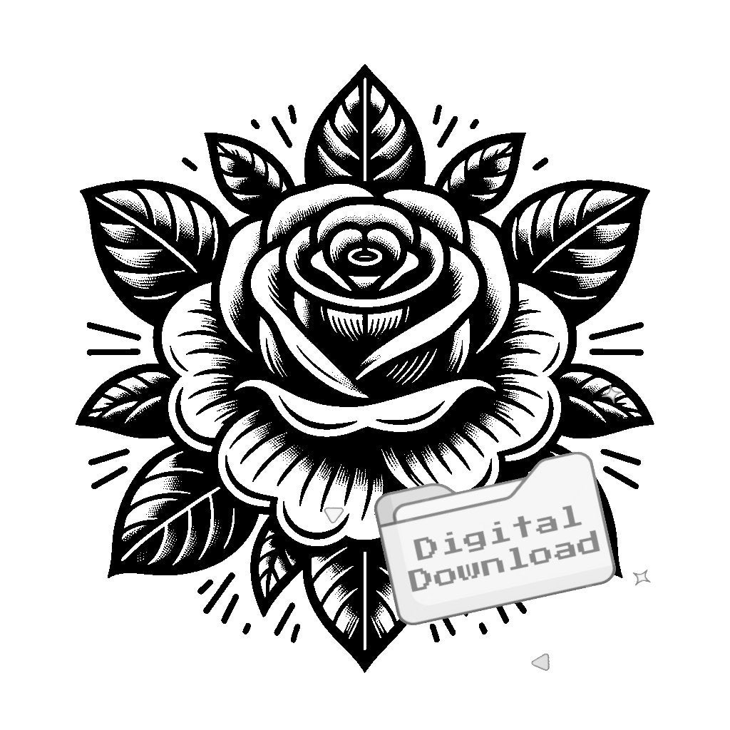 Rose SVG Bundle - Etsy