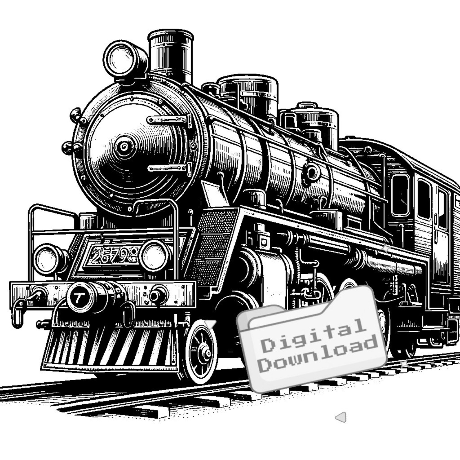 Vintage Diesel Train SVG Bundle - Etsy