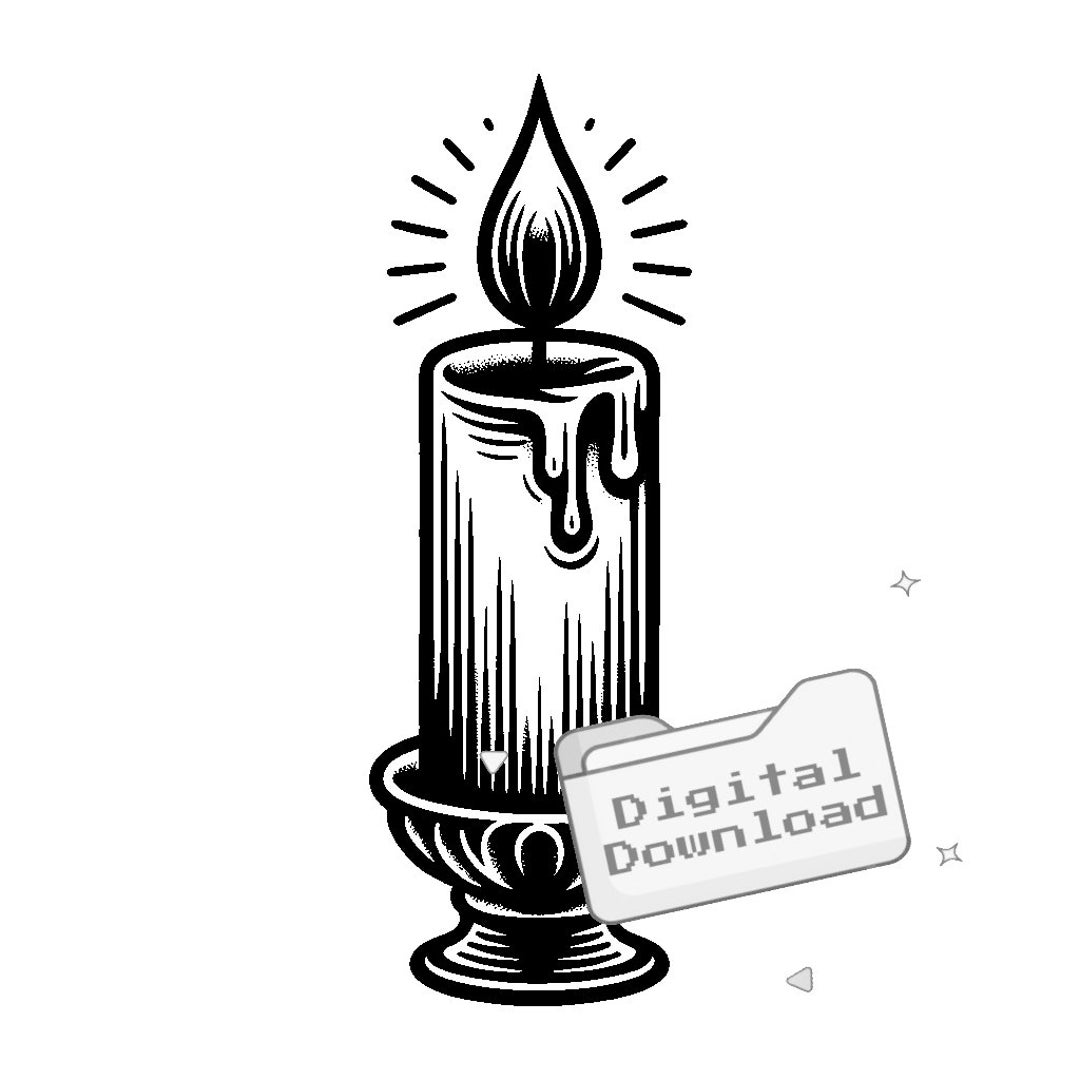 Candle SVG Bundle - Etsy