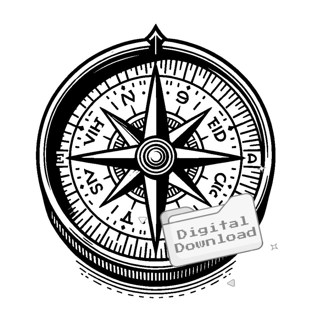 Viking Compass SVG Bundle - Etsy