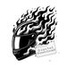 Motorcycle Helmet With Flames SVG Bundle - Etsy