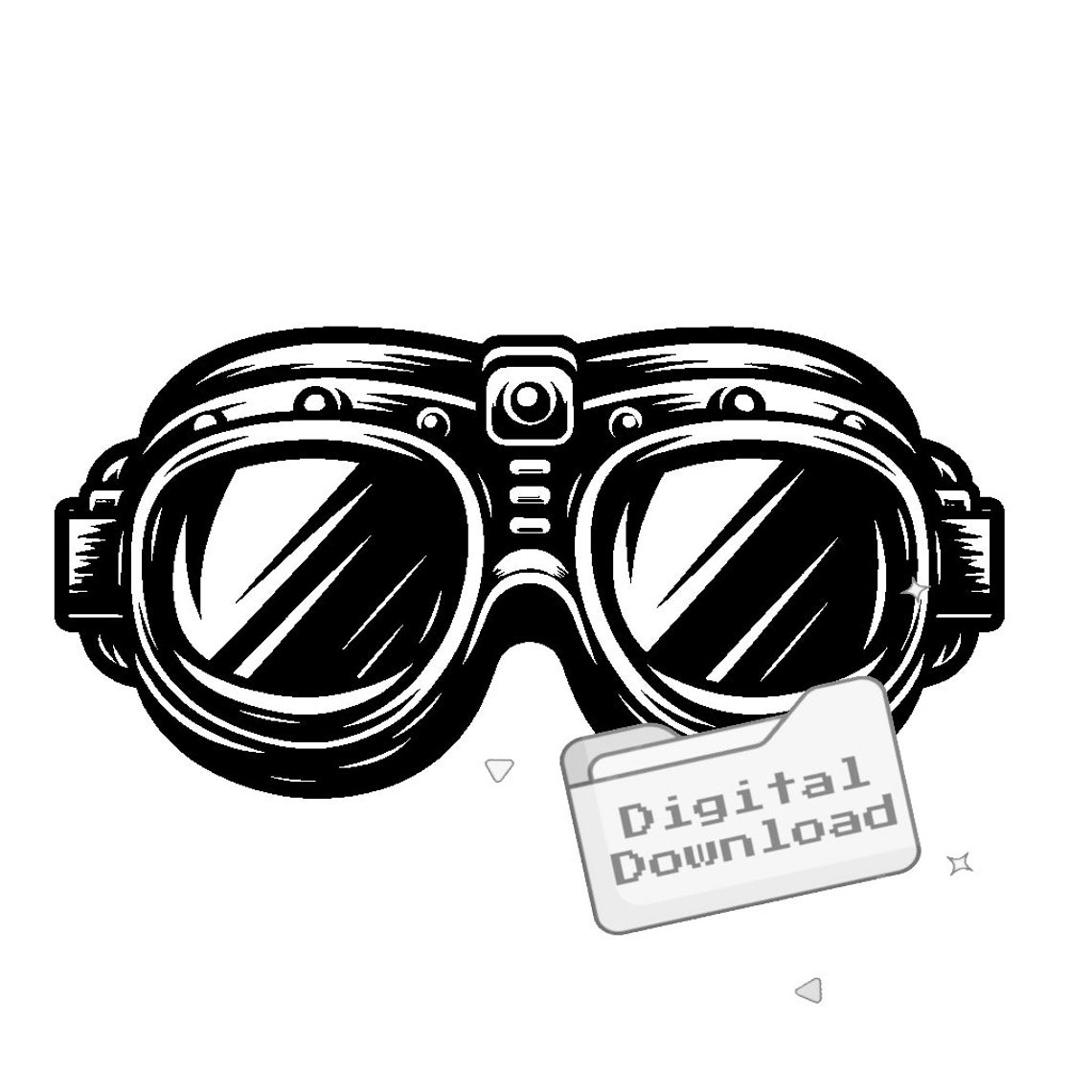 Biker Goggles SVG Bundle - Etsy