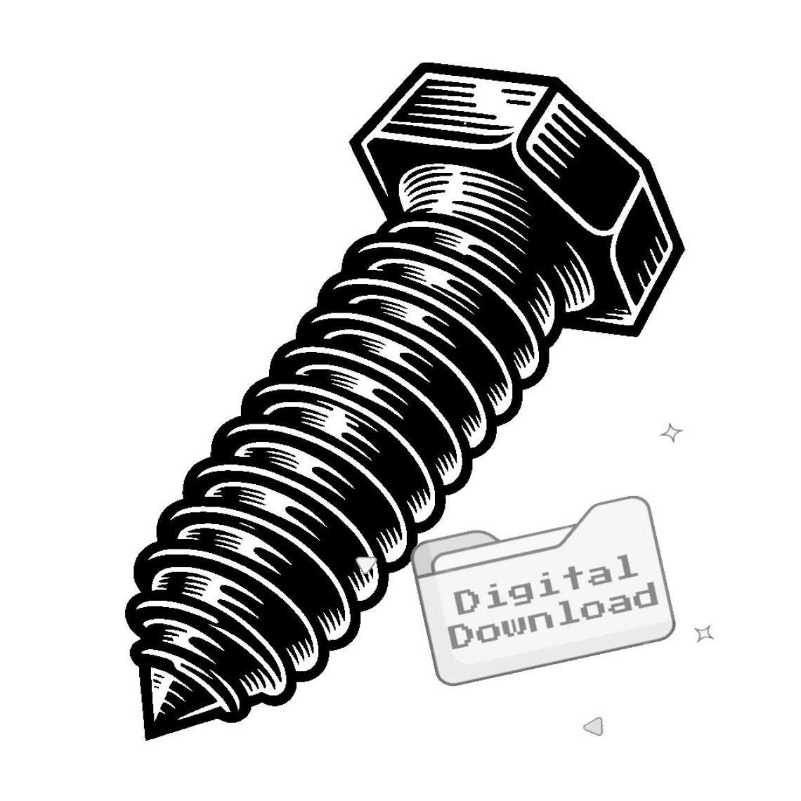 Screws SVG Bundle - Etsy