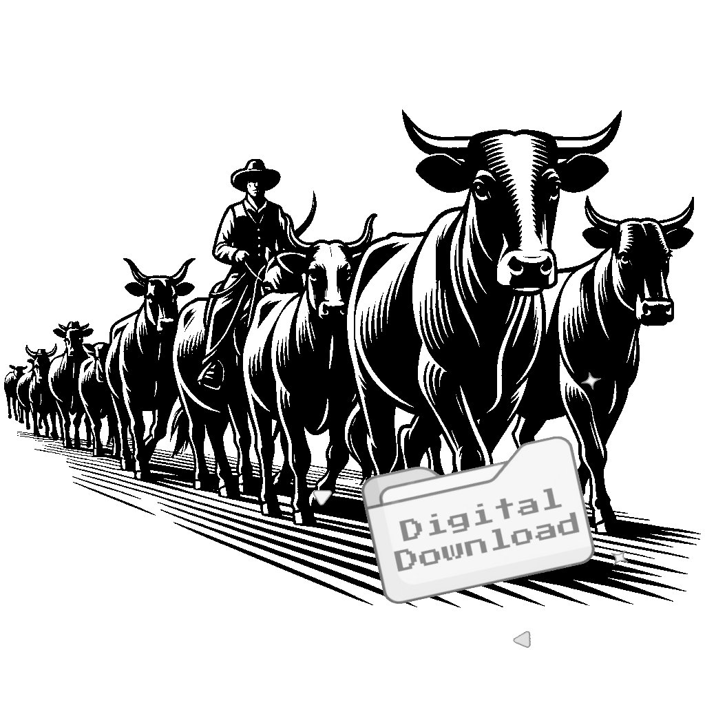 Cattle Drive SVG Bundle - Etsy