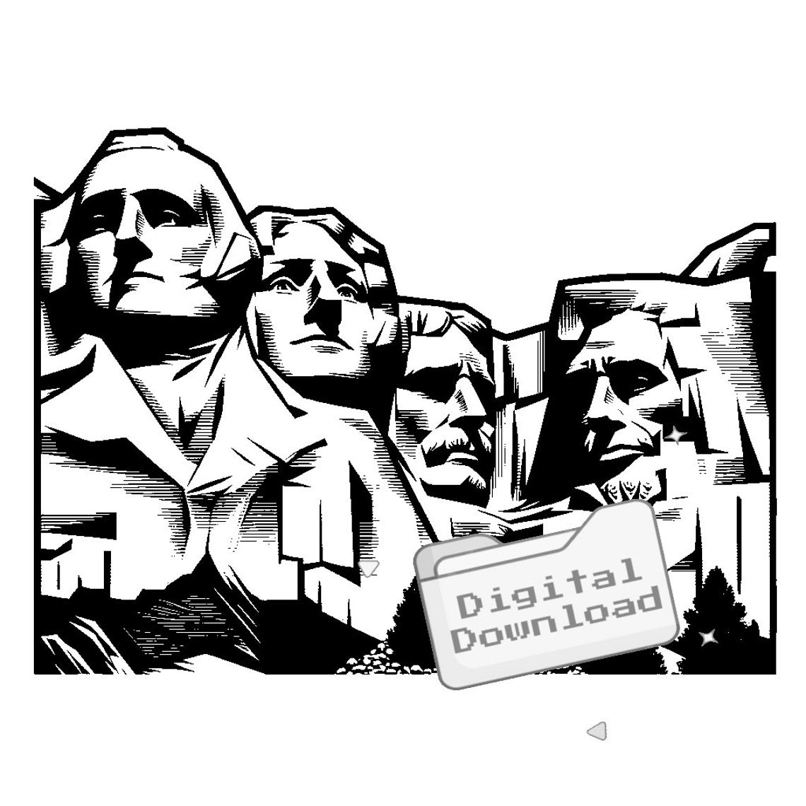 Mount Rushmore SVG Bundle - Etsy