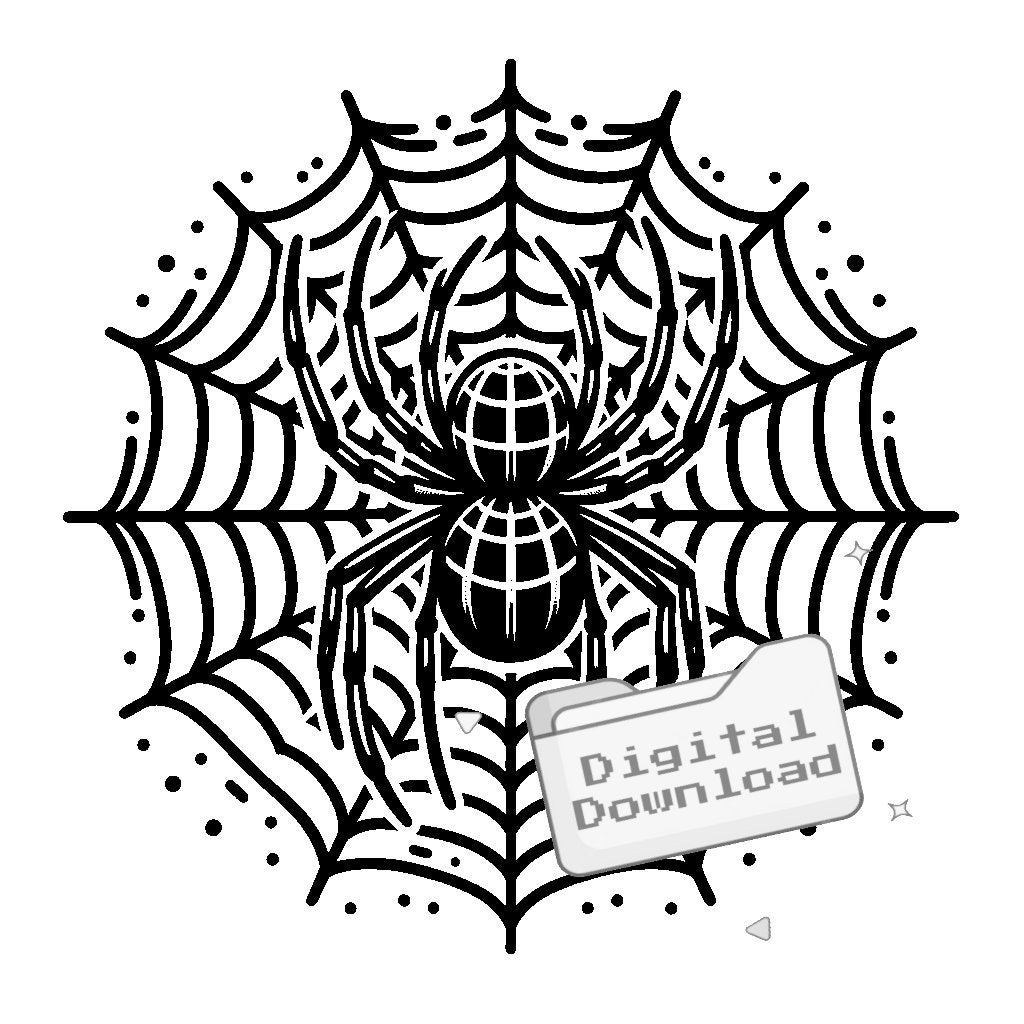 Spider Web SVG Bundle - Etsy