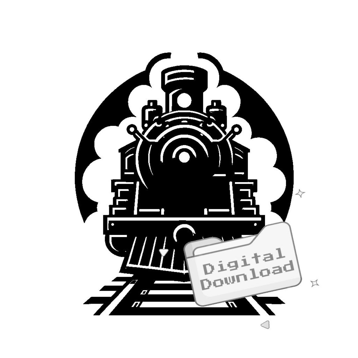 Steam Locomotive SVG Bundle - Etsy