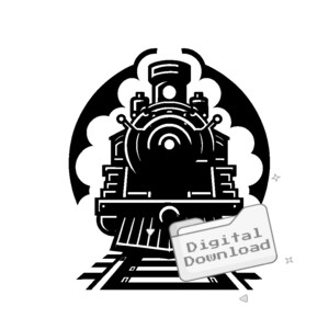 Steam Locomotive SVG Bundle - Etsy