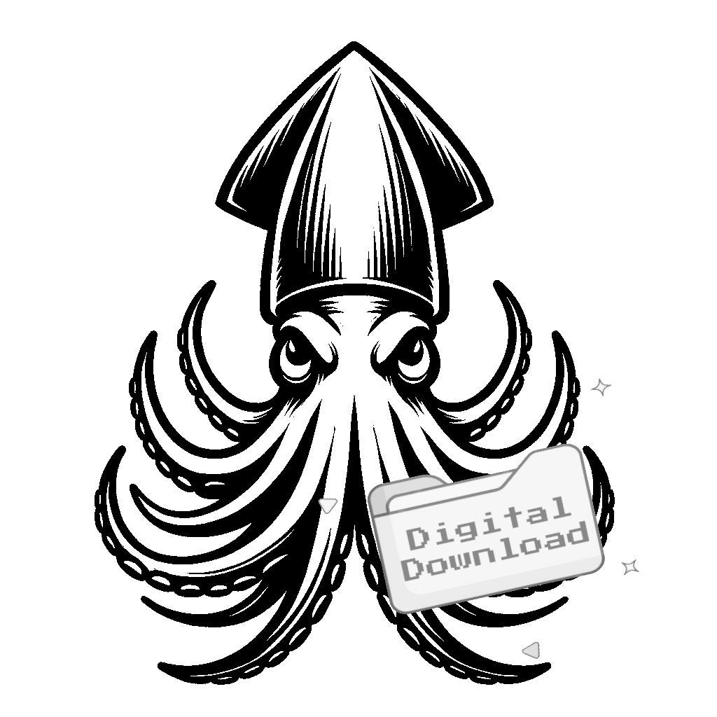 Giant Squid SVG Bundle - Etsy