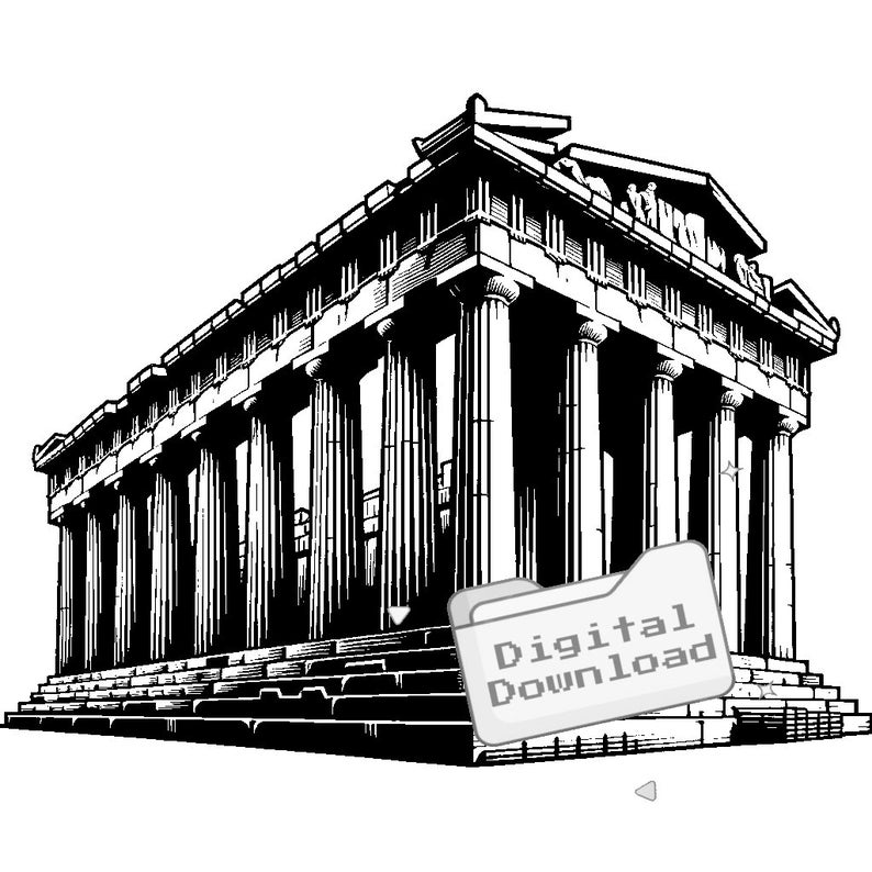 Parthenon SVG Bundle - Etsy