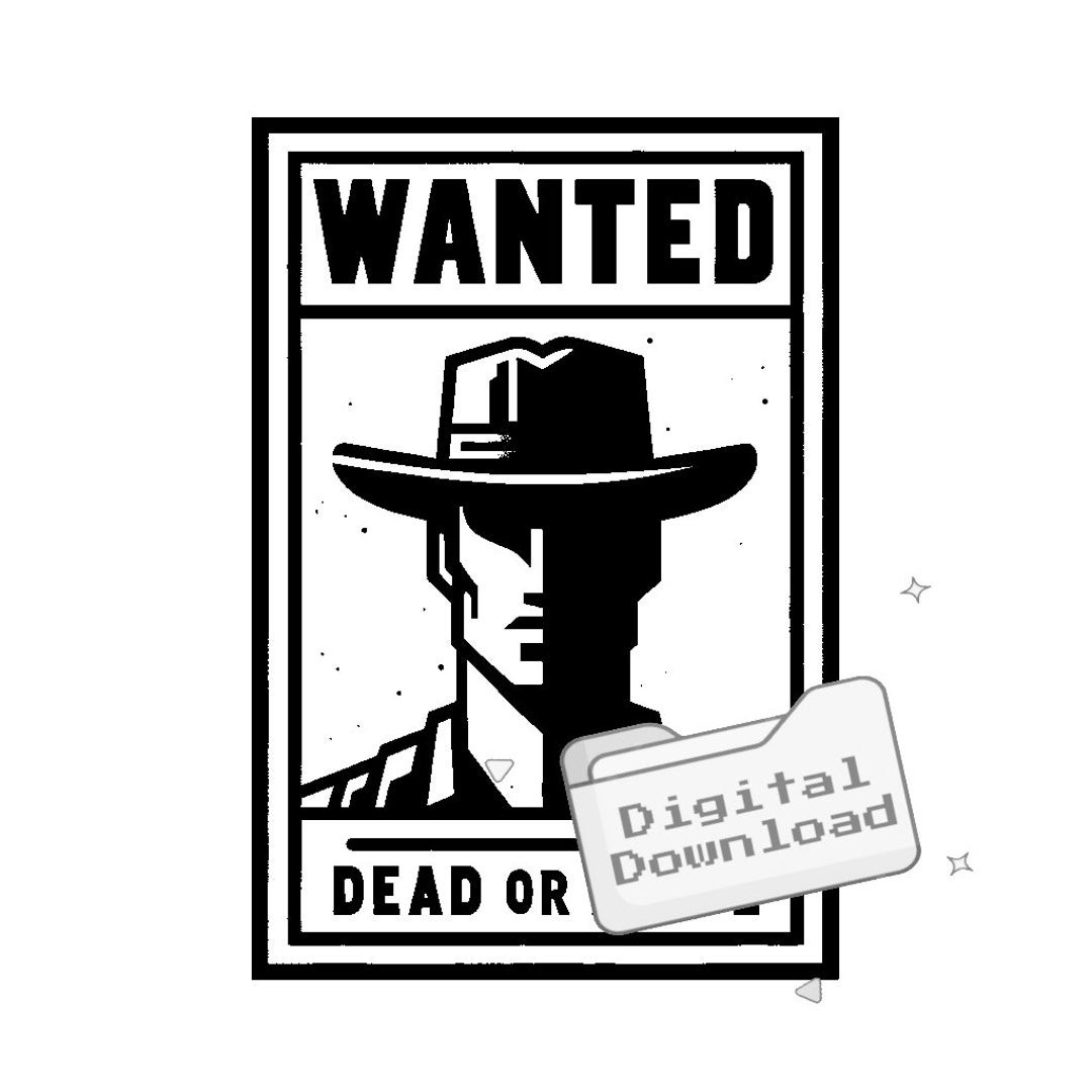 Wanted Dead or Alive Poster SVG Bundle - Etsy