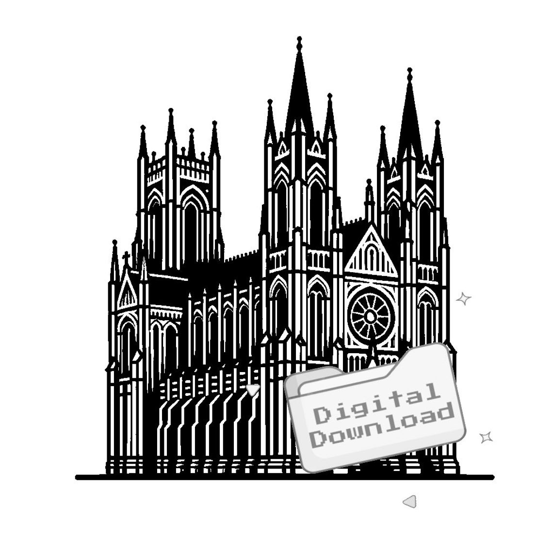 Gothic Cathedral SVG Bundle - Etsy