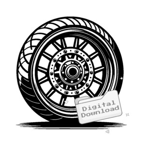 Motorcycle Wheel SVG Bundle - Etsy