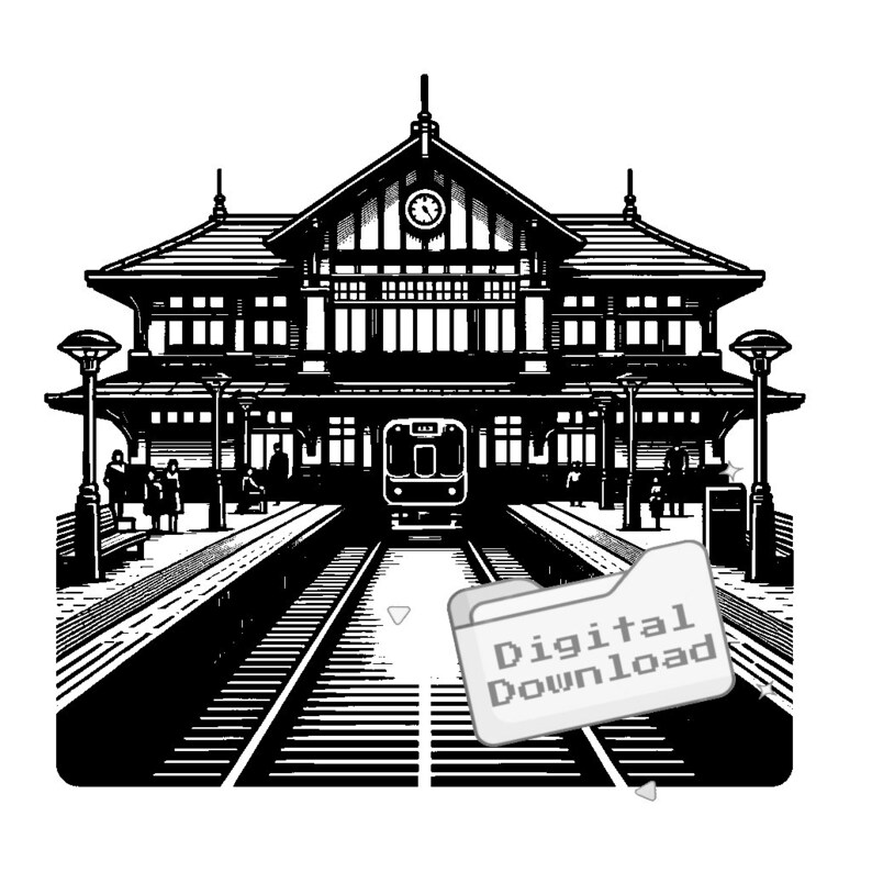 Train Station SVG Bundle - Etsy