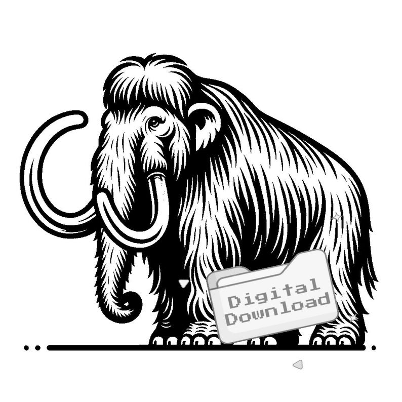 Woolly Mammoth SVG Bundle - Etsy