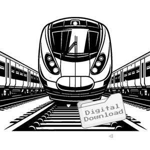 Modern Electric Train SVG Bundle - Etsy