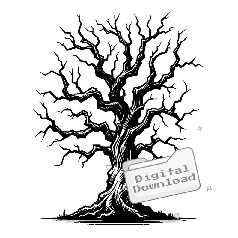 Spooky Old Tree SVG Bundle - Etsy