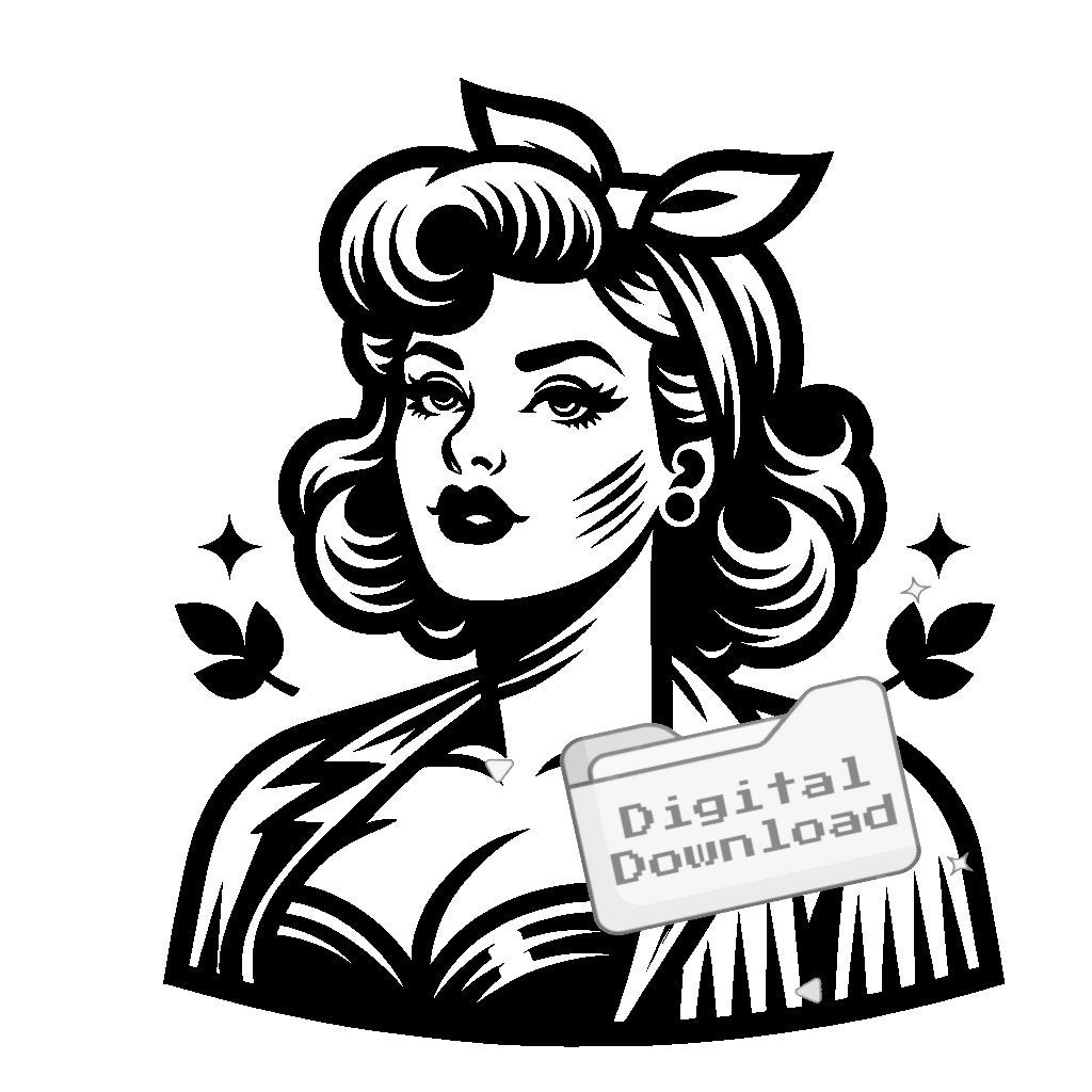 Pin-up Girl SVG Bundle - Etsy