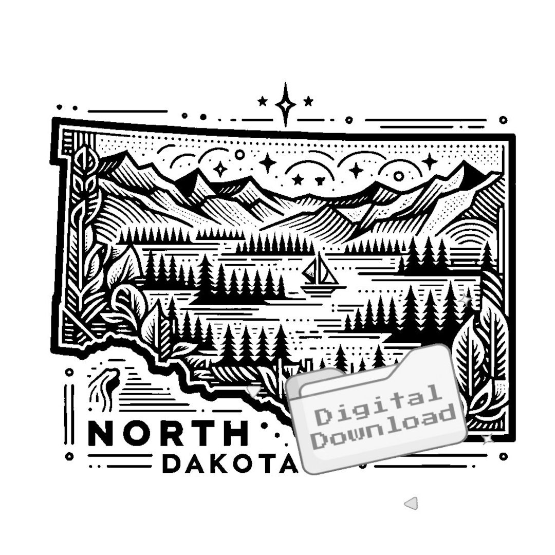 North Dakota SVG Bundle - Etsy